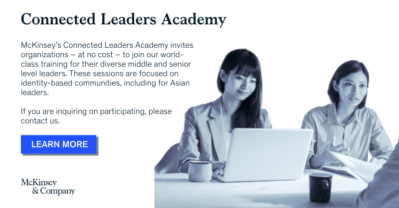 McKinsey & Company on Twitter: "Connected Leaders Academy equips future leaders with a peer ...