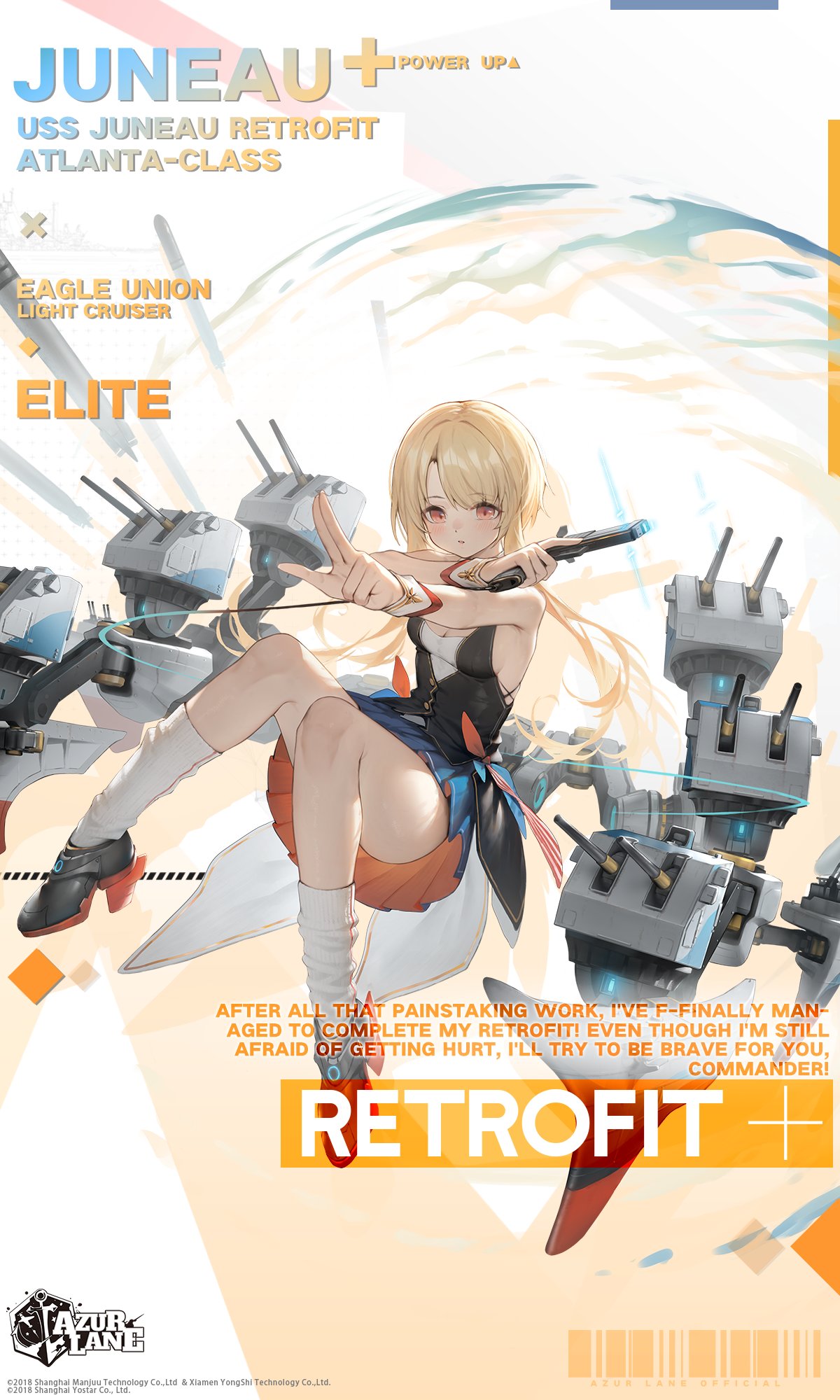 Azur Lane Official on Twitter: "★Juneau (Retrofit)★ Currently, Juneau is in dry dock being ...