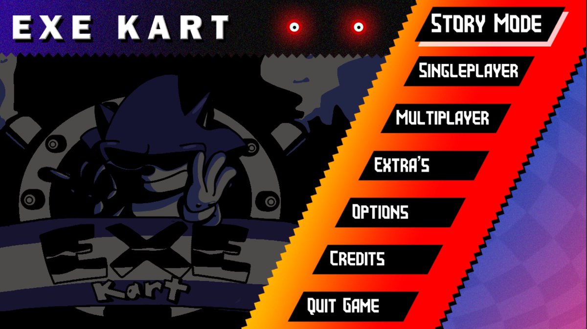 And Here Is The Exit Game Screen For Exe Kart (Don't mind it's on story ...