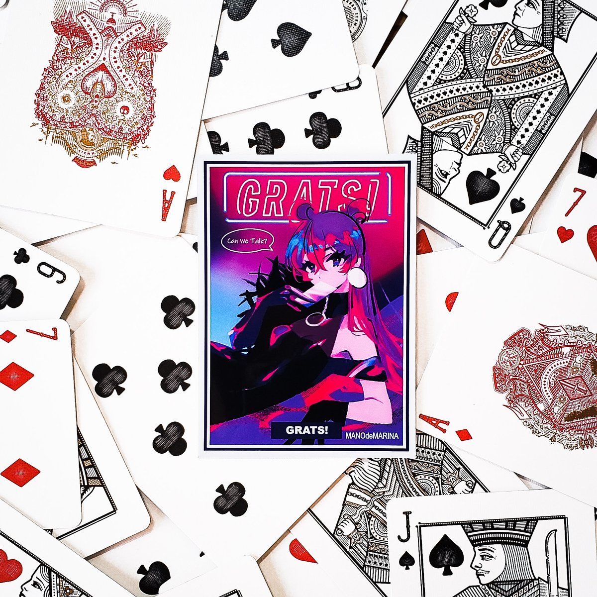 「サンプル頂きました〜GRATS!さんいつもカッコよく作ってありがとうございます!🃏 」まのでまりな ️‍🔥の漫画