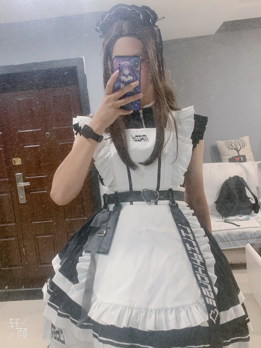 速矢_Sokushi on Twitter: "赛博女仆yyds！ #lolita #女仆装 #黑丝 #伪娘 #女装男子"
