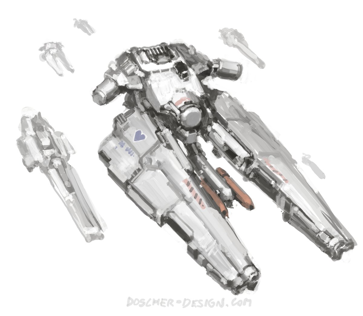 「While I kind of like this painterly appr」|Mike Doscherのイラスト