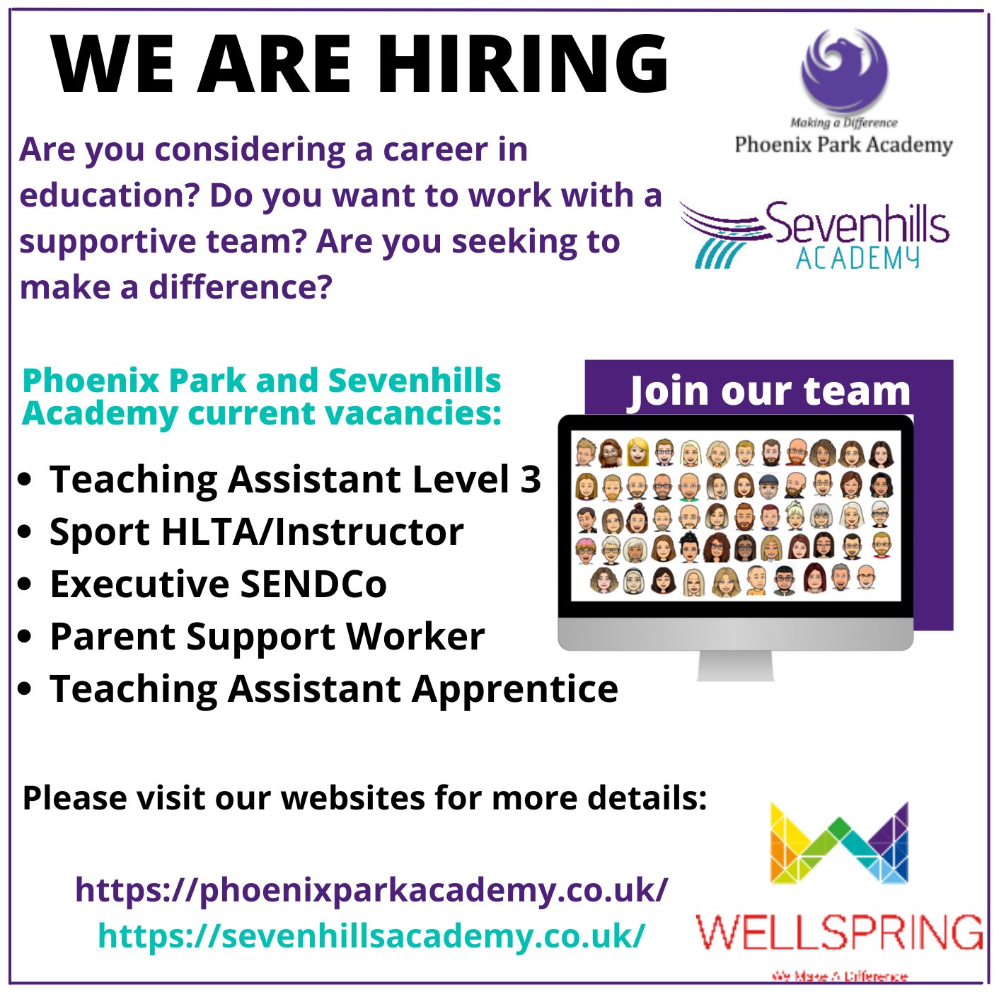 Phoenix Park Academy On Twitter A Number Of Vacancies Have Arisen Within Our Academies Please
