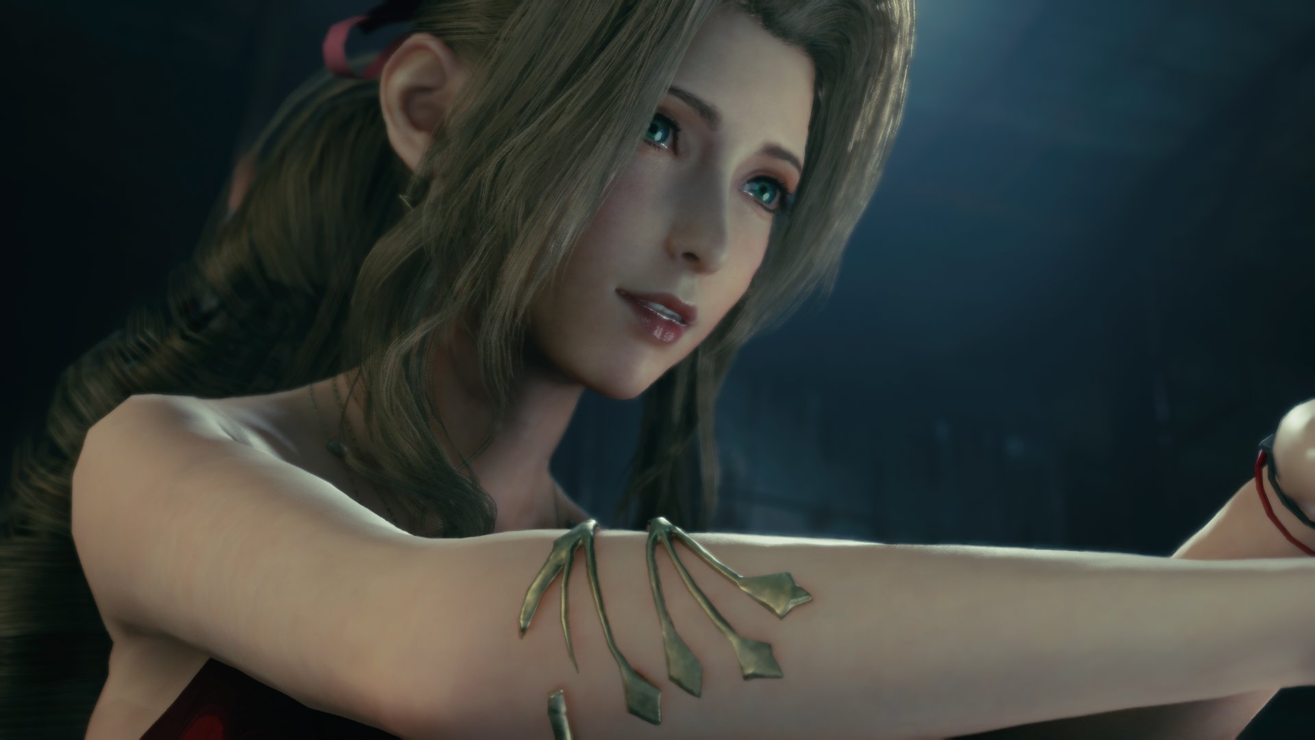 fire on Twitter: "did i just find tears on aeriths eyes when she talks about zack #aerith # ...