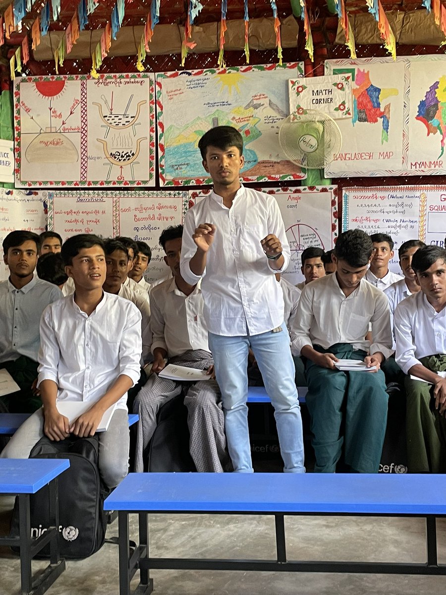 Naoki Ito on Twitter: "Myanmar curriculum education is making progress inside Rohingya camps ...