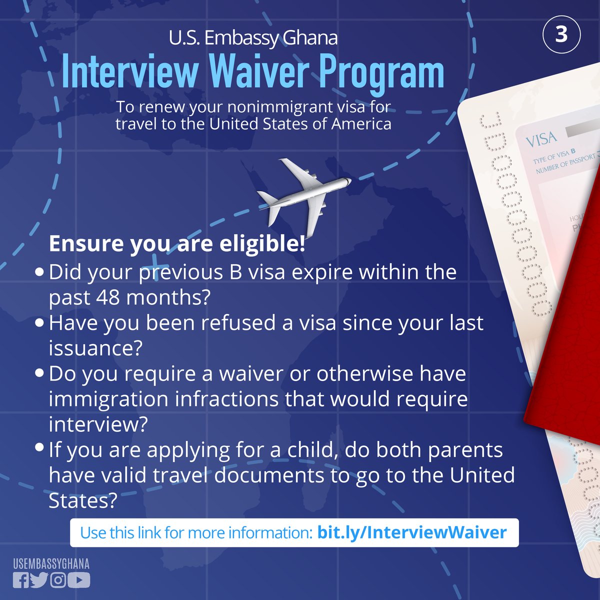 U.S. Embassy Ghana on Twitter: "Submitting incomplete or ineligible applications through the ...