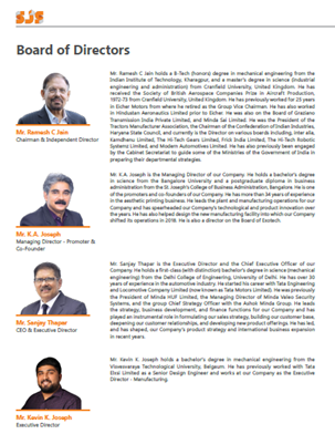 SJS Enterprises "Design to Delivery" One of the leading players in the ...