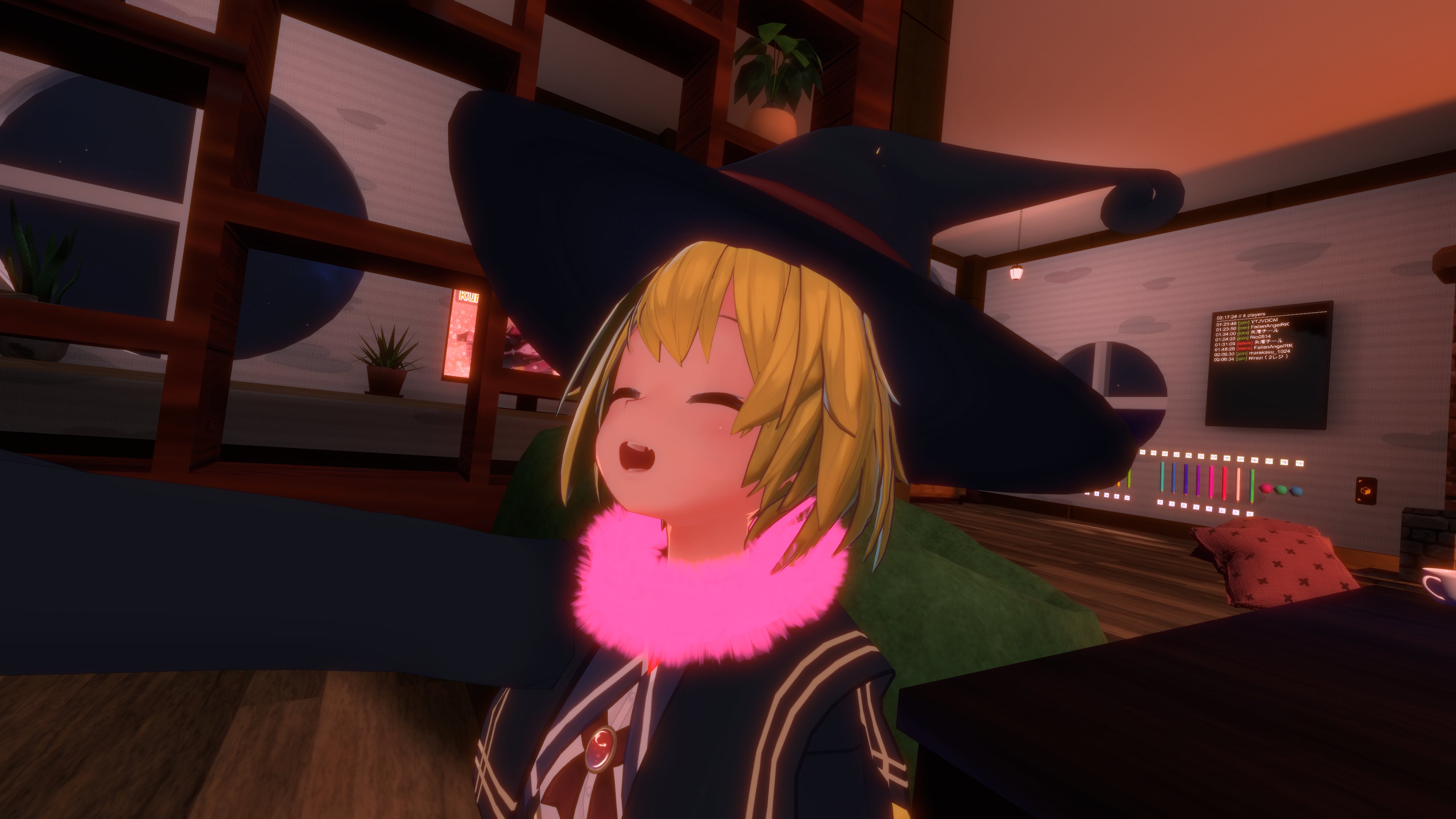 2レジ（VRCの姿） on Twitter: "8/28 VRChat振り返り その3 ビデカメさんのインスタンスへ 首輪をつけたり、つけられたりしてました 唐突に開店するにゃんにゃんcafe ...