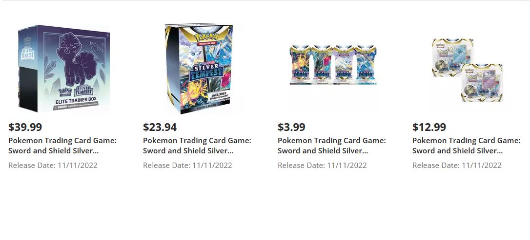 Pre-Order: Pokemon Trading Card Game: Sword and Shield Silver Tempest ...