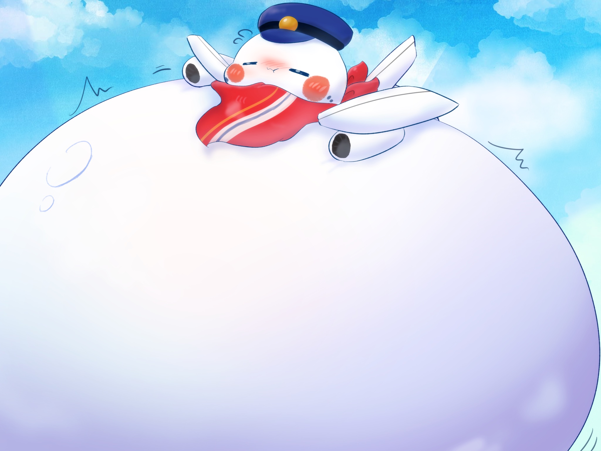 ねぎとろ on Twitter: "RT @bluerabbit_Niko: 4枚目、roolloonさん(@roolloons)のリクエストでそらやんちゃんの膨張を描きましたん！！💖 中には ...