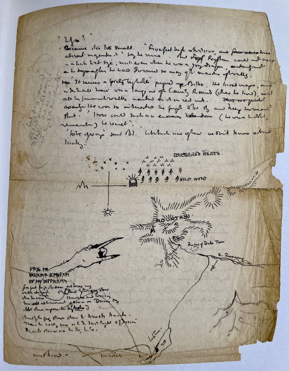 「La primera versión del mapa de Thror dibujada a finales de l」Imladrisの漫画