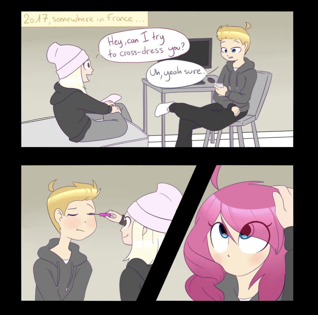 Egg_irl 🏳️‍⚧️ also on @egg_irl_bot@botsin.space on Twitter: "egg💕irl (Transfem Meme) https://t ...