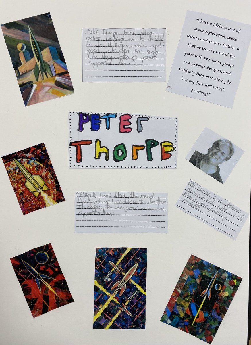 Birkwood Primary on Twitter: "RT @BirkwoodY5: Our Peter Thorpe title pages for art are looking ...