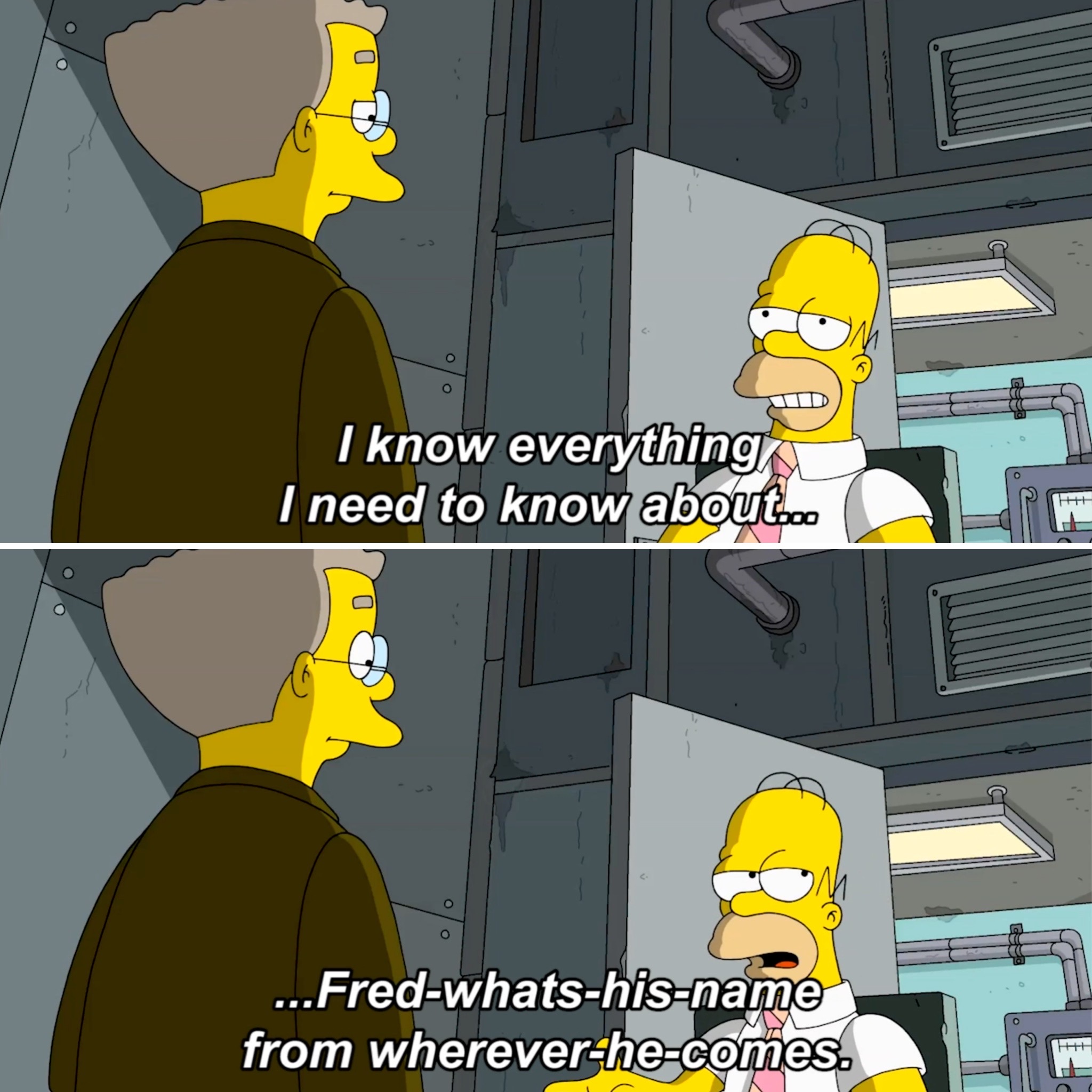 The Simpsons on Twitter: "@Dylanfarrell019 The less we know, the better. 😌" / Twitter