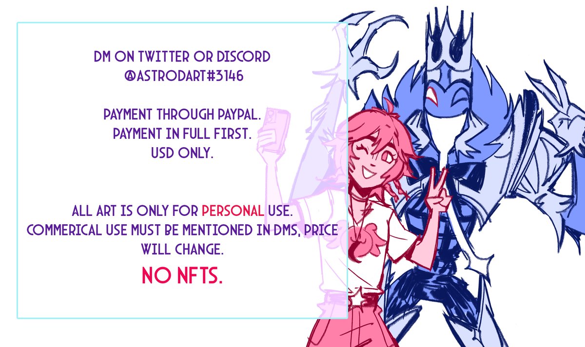 astrodart COMM (2/4) on Twitter: "COMM's OPEN! WITH UPDATED PRICES! 4 slots open, please shoot ...