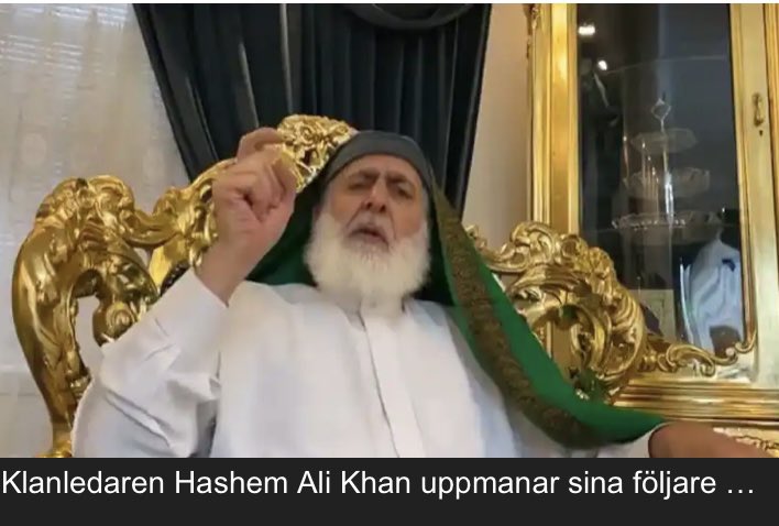 Bekymrad Mandel on Twitter: "RT @SofieLowenmark: Bilden på Hashem Ali Khan i sin guldtron