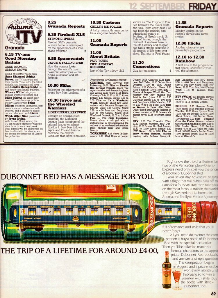 Graeme Wood On Twitter Tv📺12 9 86 Itv 4 25 Scooby Doo 4 50 Your