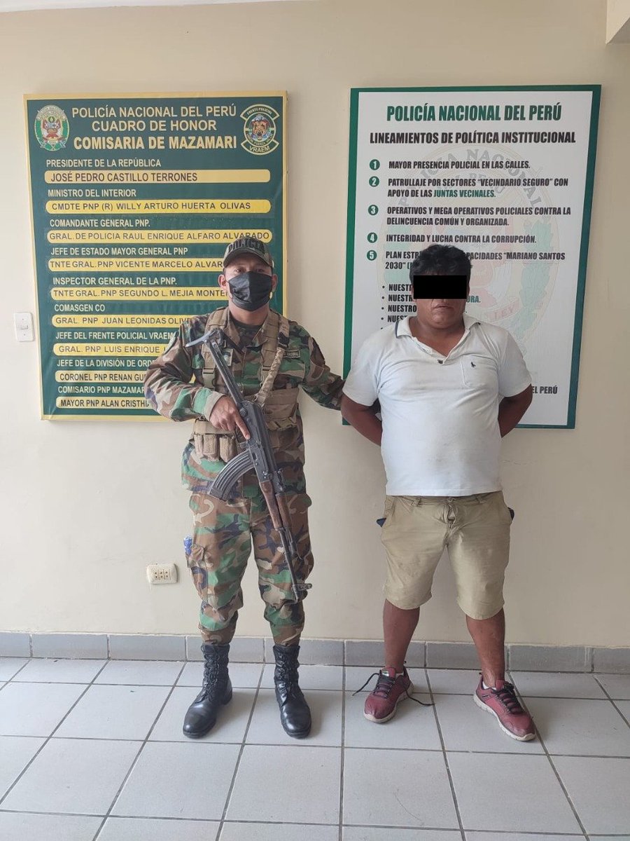 Tras operaciones policiales contra la criminalidad en el Frente ...