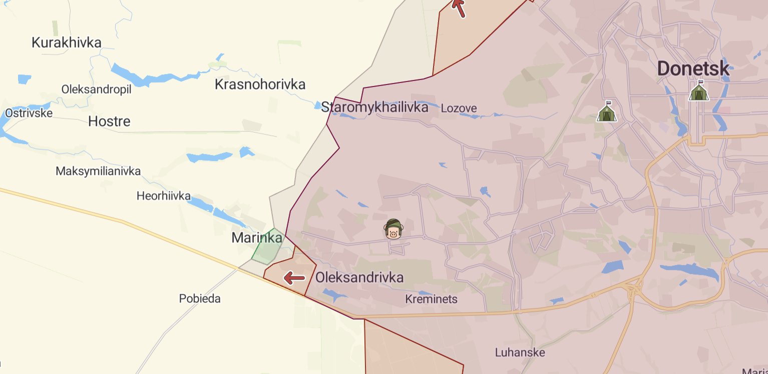 Faytuks News Δ on Twitter: "Now, according to Deepstate map Marinka has been liberated but there ...