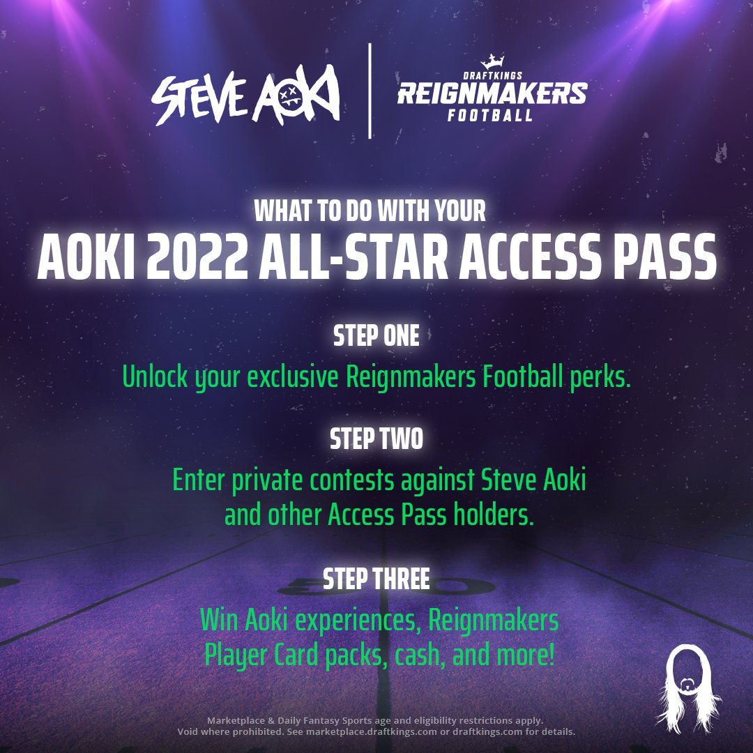 Steve Aoki on Twitter: "2/4 -1st Collection to Aoki 2022 Fantasy All-Star Access Pass dropping ...