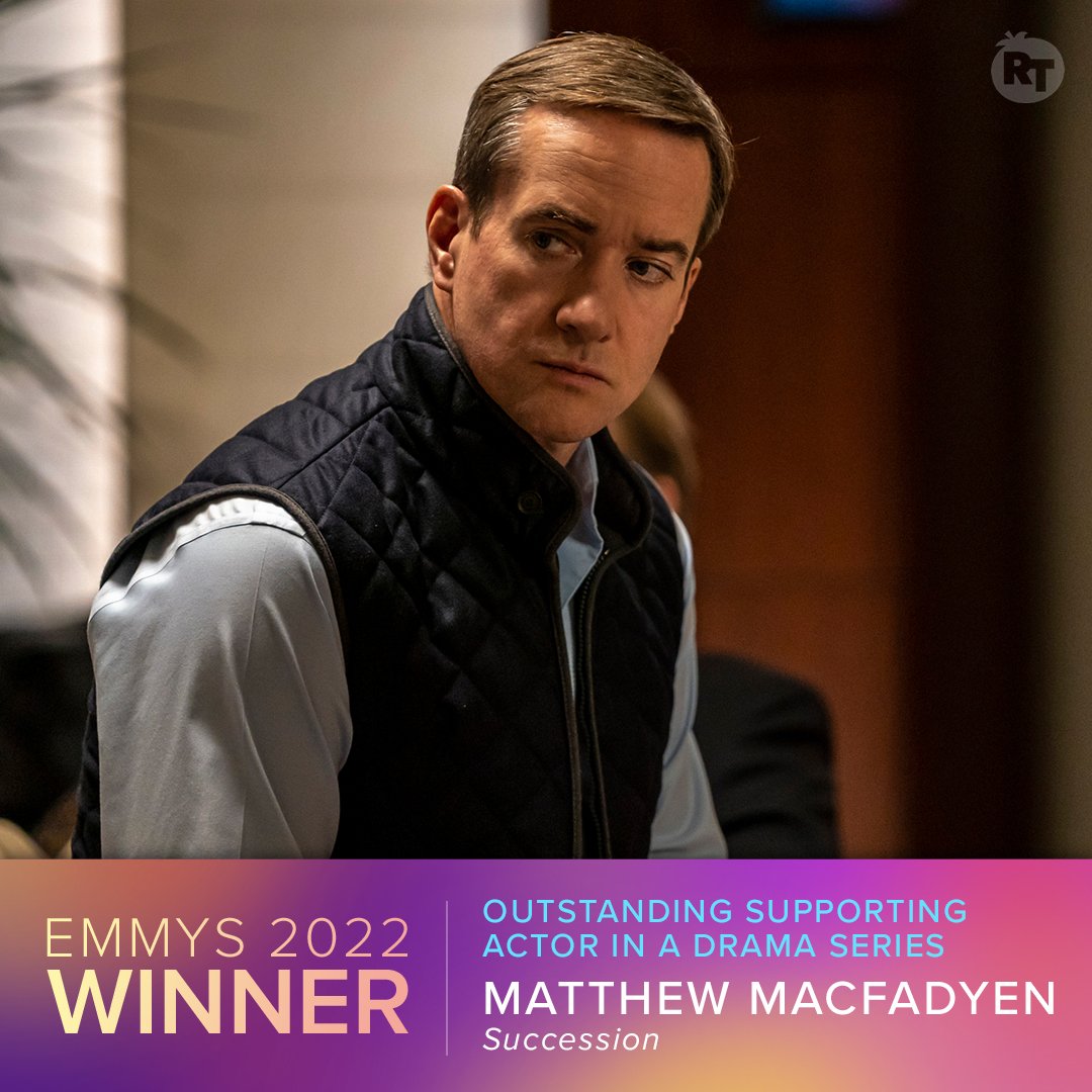 Congrats to #Succession's Matthew Macfadyen on his first #Emmy win for ...