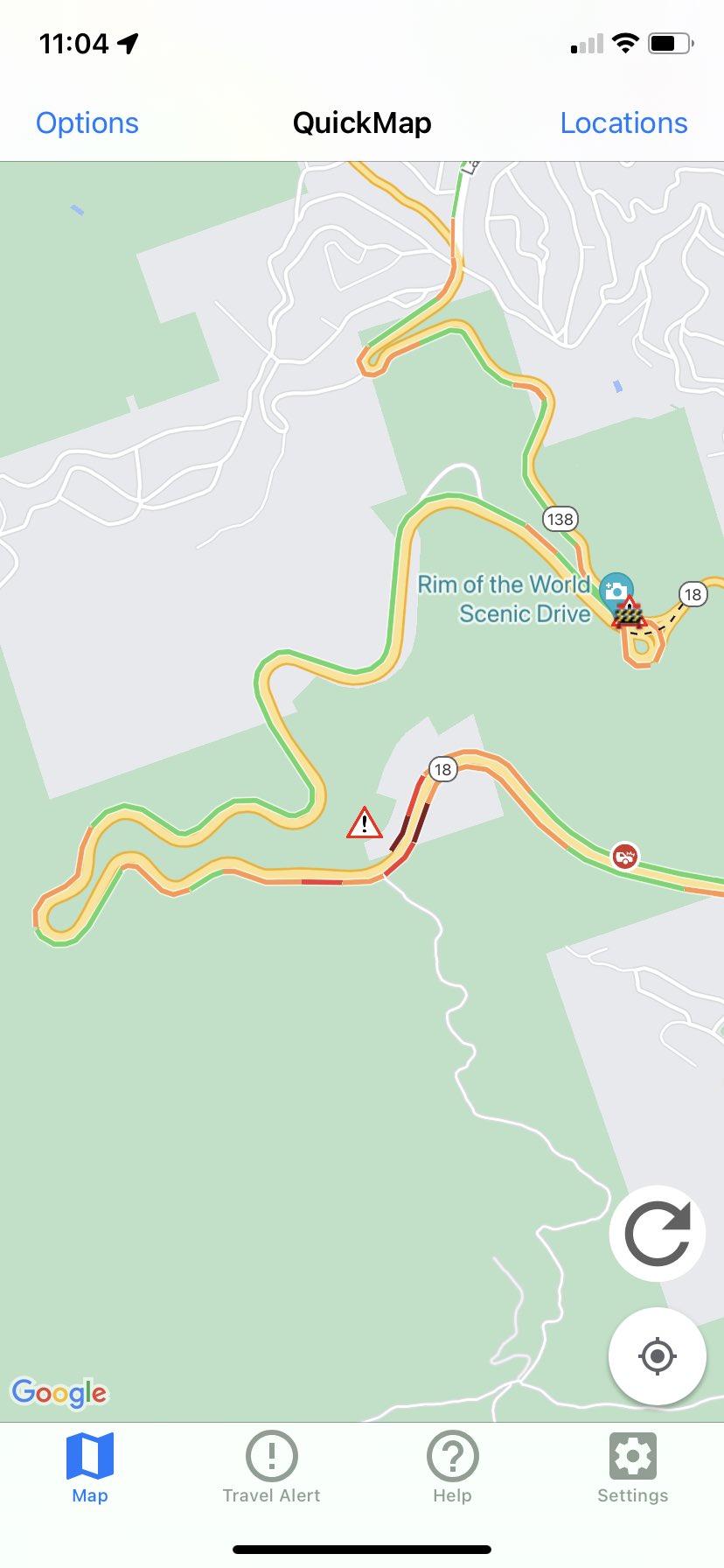 Caltrans District 8 on Twitter: "SBCO: NB SR-18 north of Upper Water Canyon, emergency closure ...