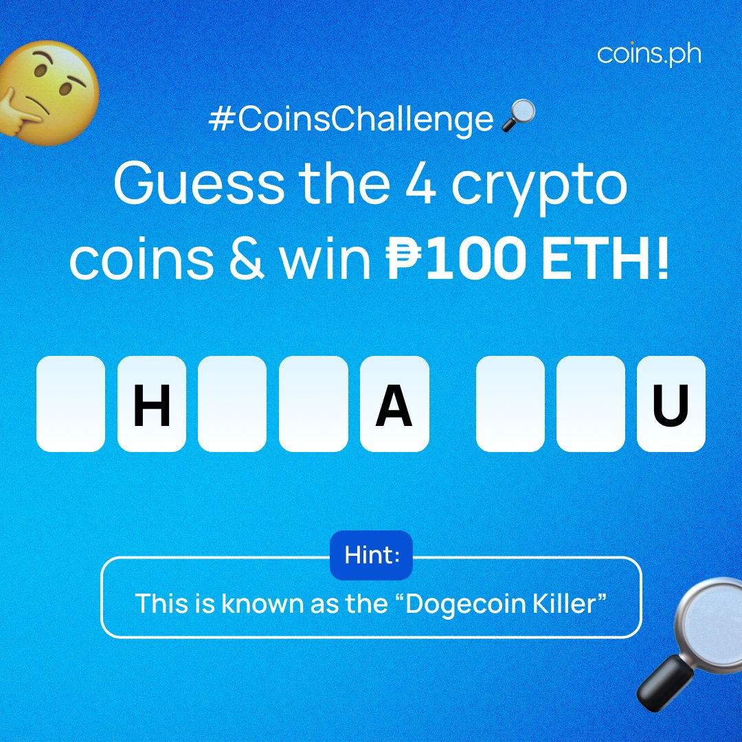 Coins.ph on Twitter: "#CoinsChallenge: Guess all 4 crypto tokens & get ...
