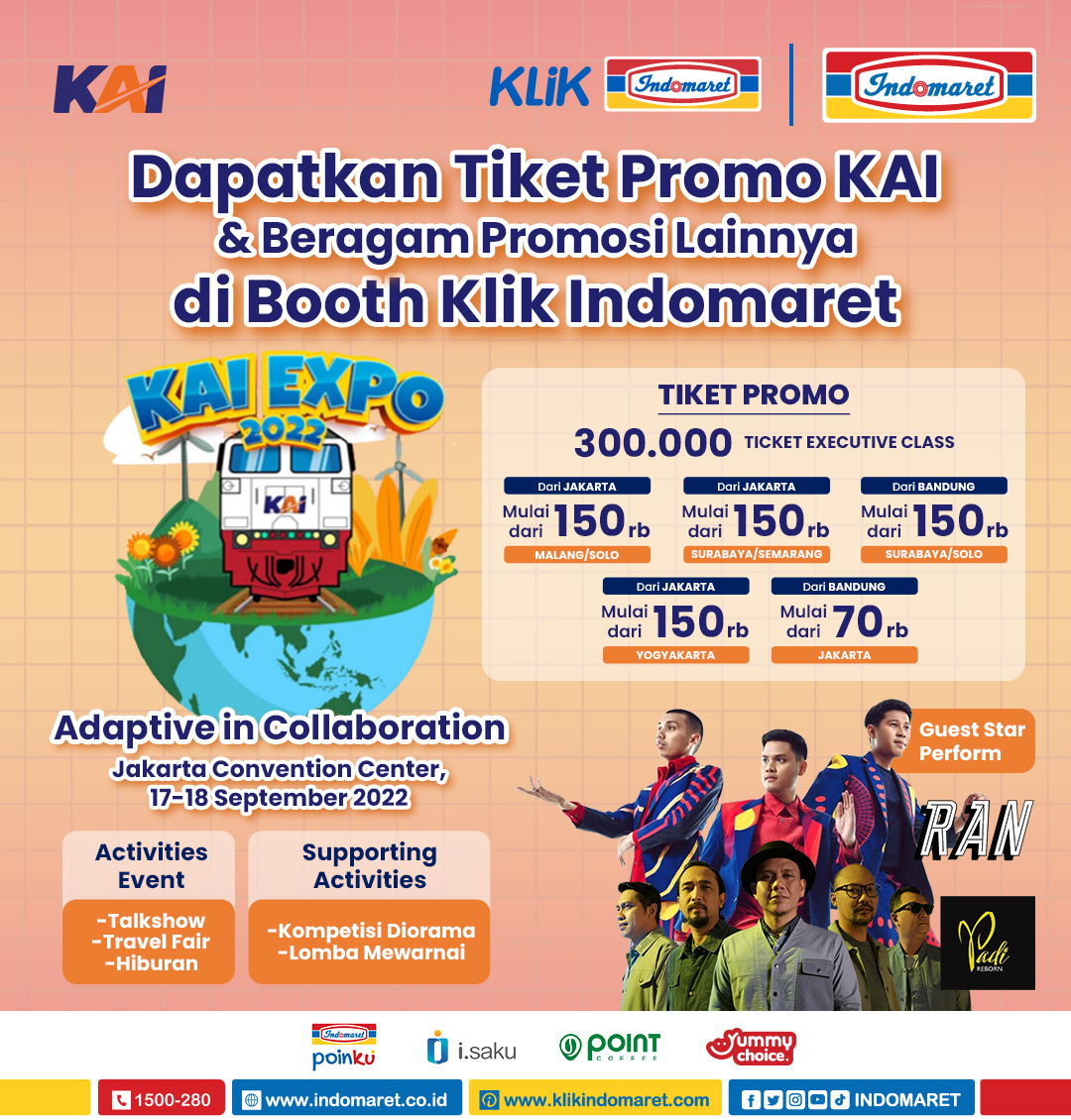 Indomaret on Twitter: "KAI EXPO 2022 | Dapatkan Tiket promo KAI & Beragam Program Lainnya di ...
