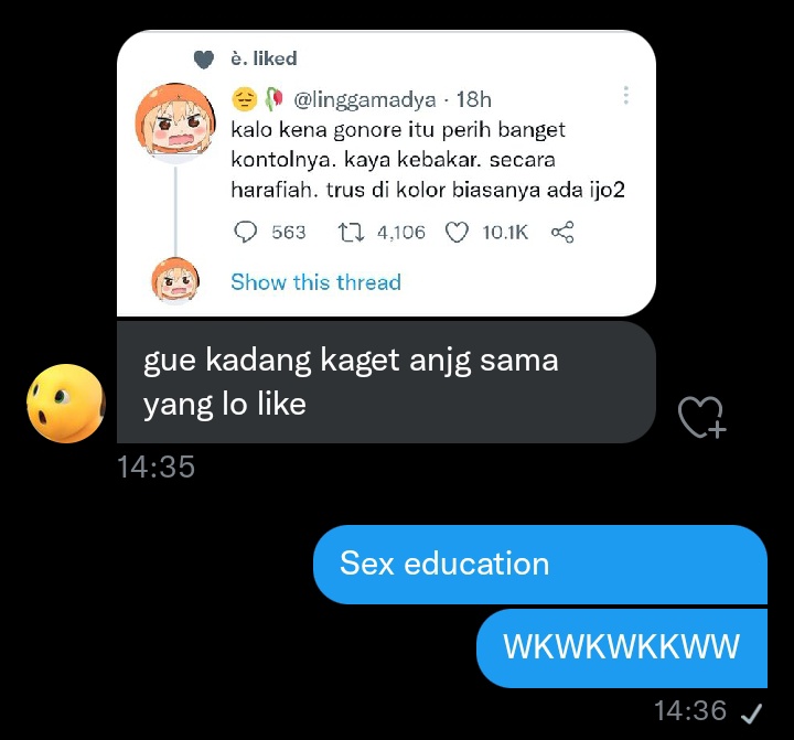 è On Twitter Mmf Yha Aq Cm Maw Ajak Sex Education 🙏😔