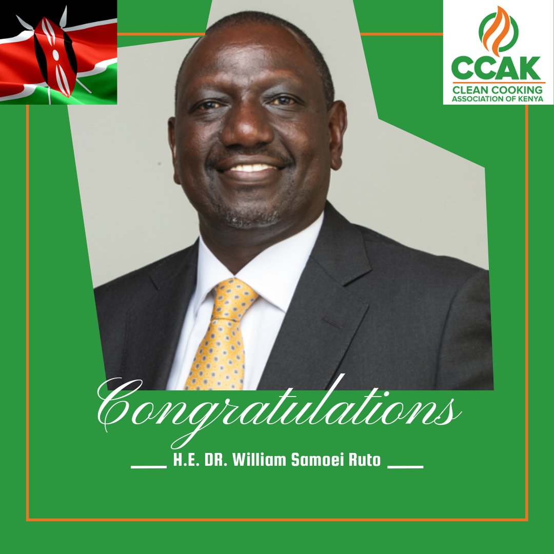 Clean Cooking Association of Kenya on Twitter: "Congratulations Mr. President! The clean cooking ...