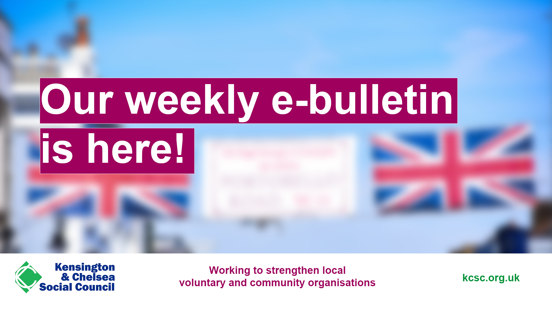 Kcsc Kensington And Chelsea Social Council On Twitter 🎉our Weekly E Bulletin Is Here🎉 This