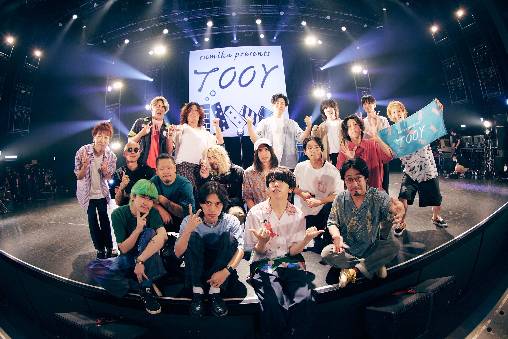 sumika on Twitter: "【sumika presents TOOY #2】 2022.09.13 w.o.d.、ズーカラデル、Kroi 共演してくれて本当に嬉しかった。 来て ...