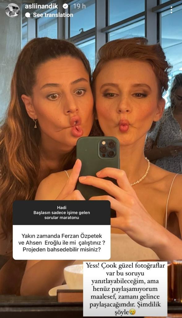 Ahsen Eroğlu Daily on Twitter: "Ahsen Eroğlu 🌸🆕️ /asliinandik Instagram story 💥 #ahseneroğlu ...