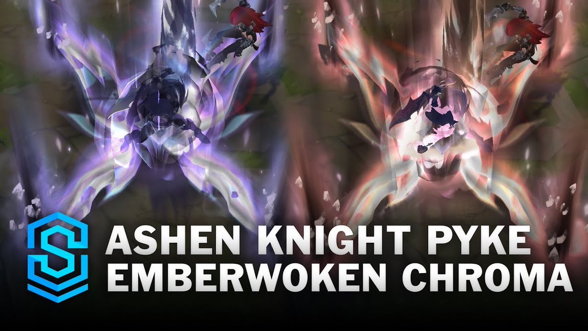 Jumaralo Hex on Twitter: "SkinSpotlights - Emberwoken Ashen Knight Pyke Chroma Comparison ...