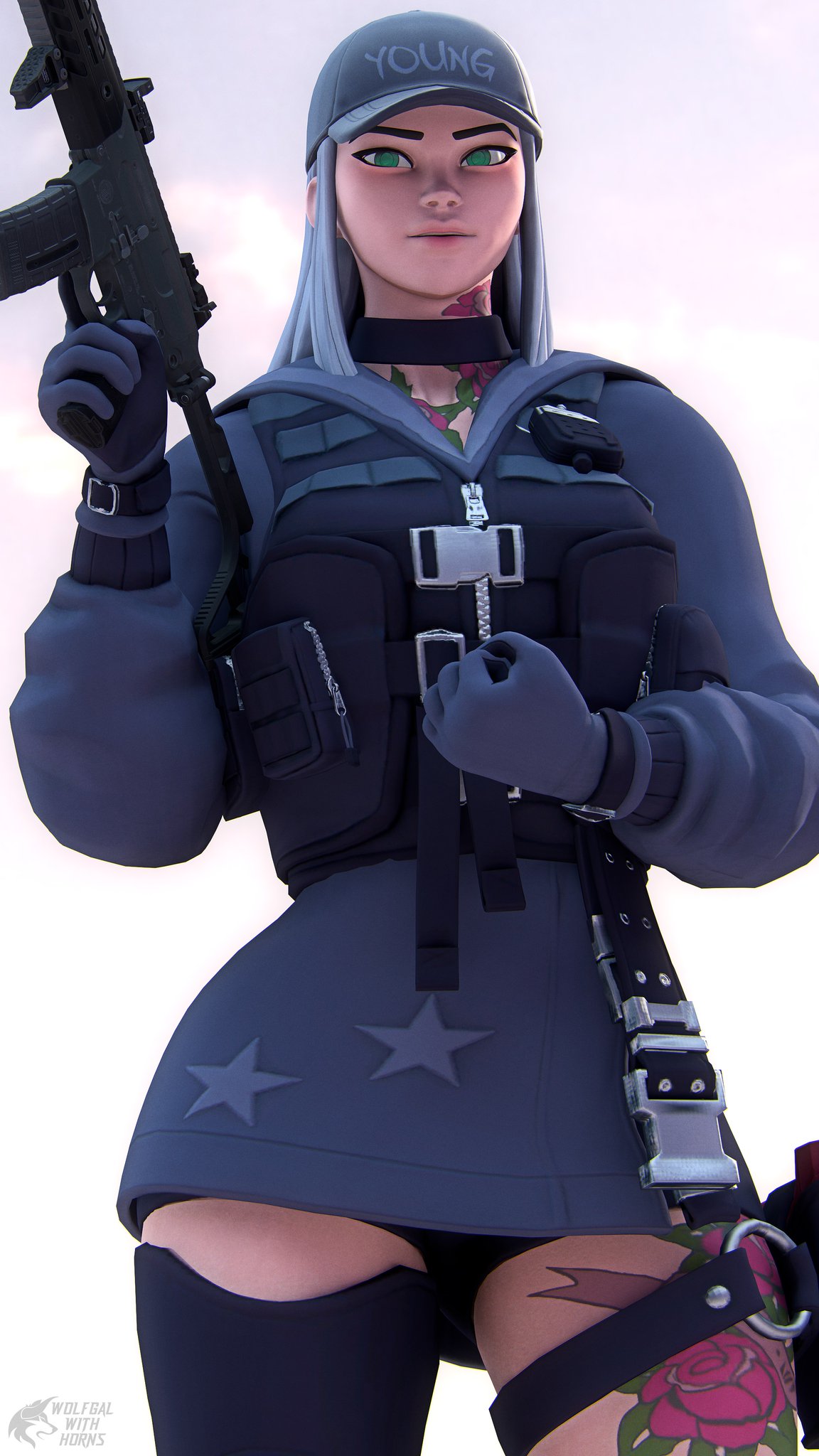 Wolfgal With Horns Sfm On Twitter Anime Operator 😳 A Personalized Version Of Chigusa Made By