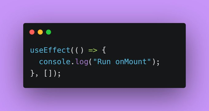 useEffect hook at a glance: 🧵 React Hooks are the functions that "hook into" React state. Hooks ...