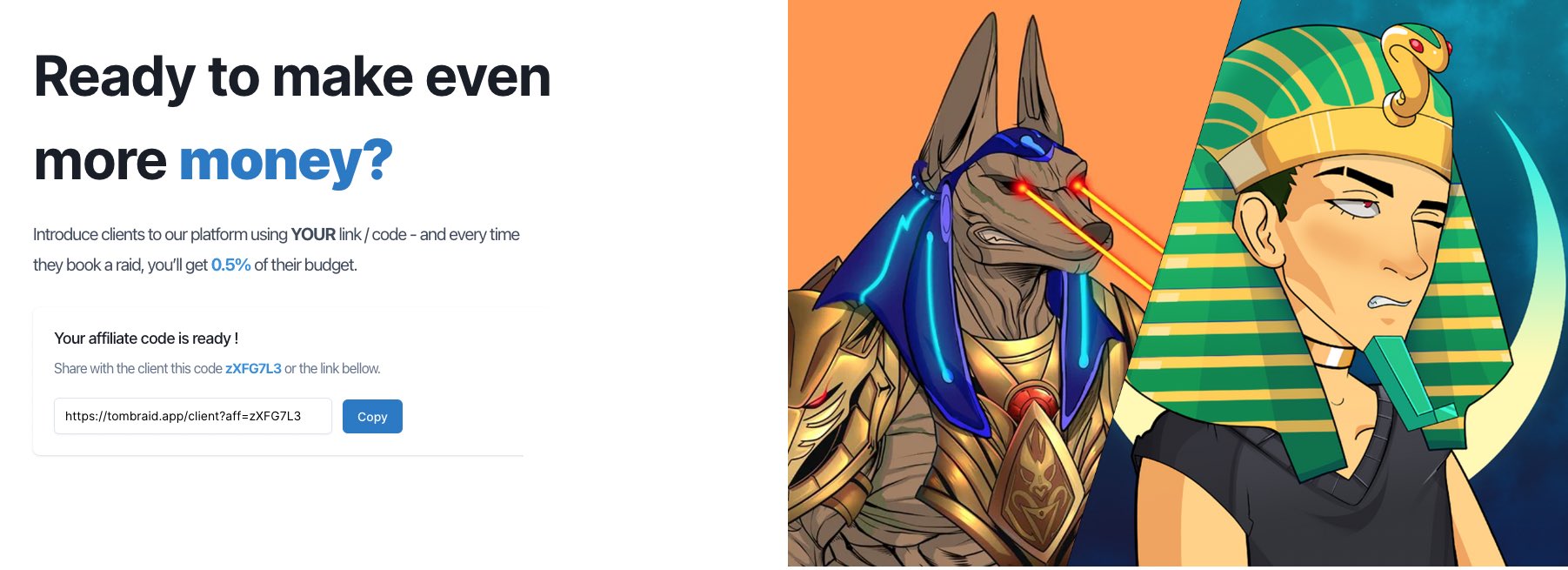 Alpha Pharaohs SOLD OUT | Ra v Anubis SOON on Twitter: "Affiliate rewards are now live for our ...