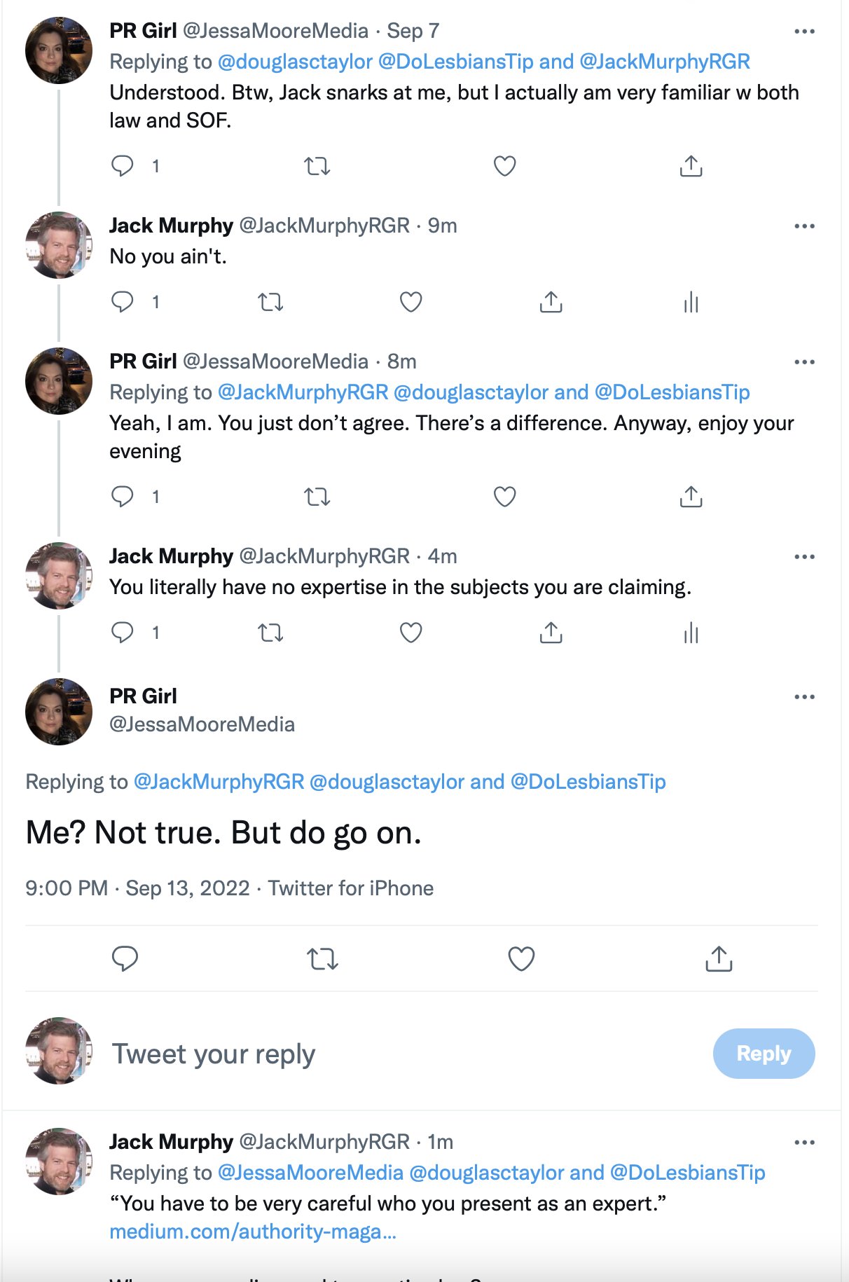 Jack Murphy on Twitter: "If anyone in this sphere knows her credentials and can credibly vouch ...