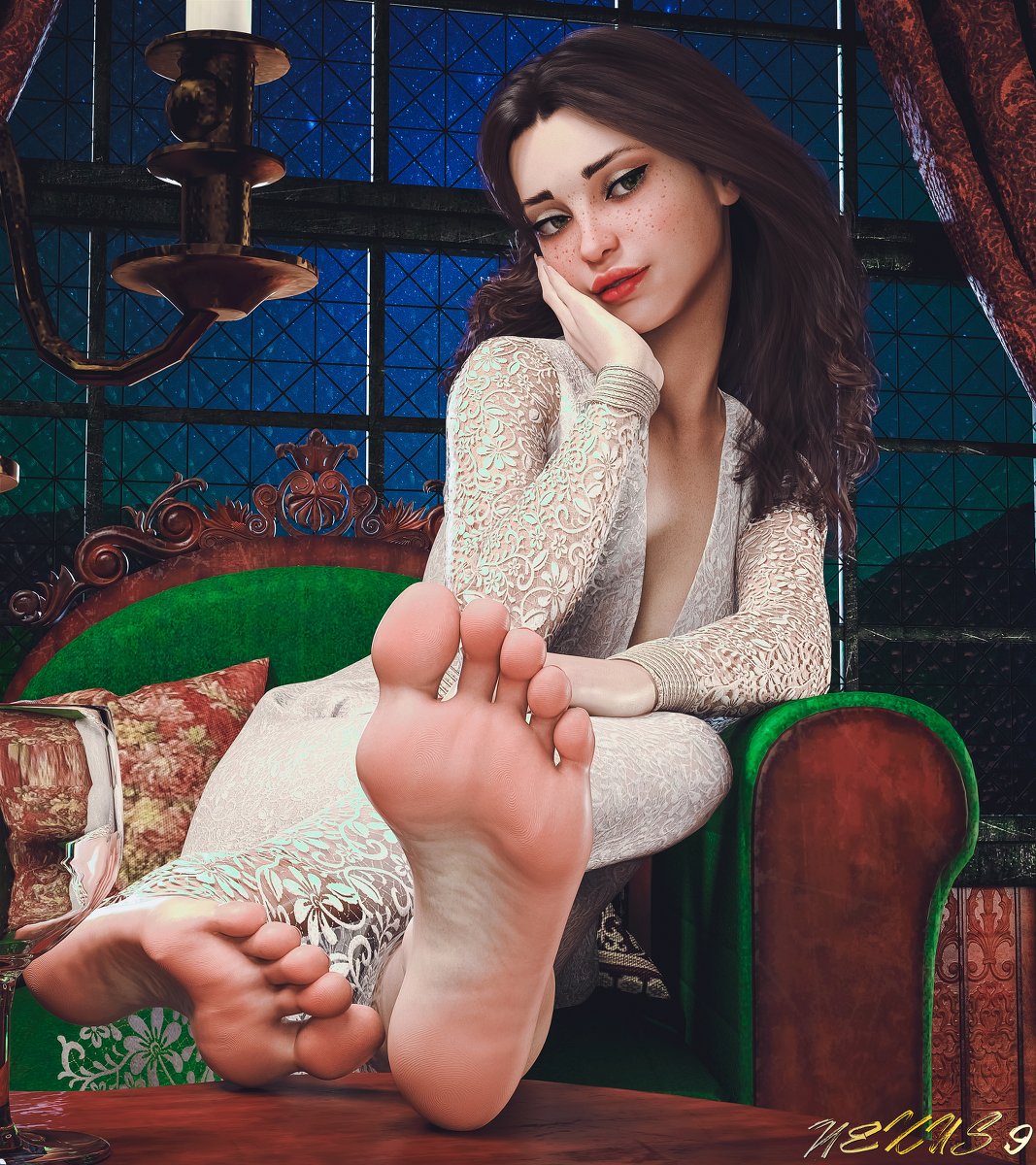 NEXUS 9 on Twitter: "MODELS 17 #足フェチ #裸足裏 #女の子 #girl #DAZ-Studio #裸足 #3d #足裏 #Feet https://t.co ...