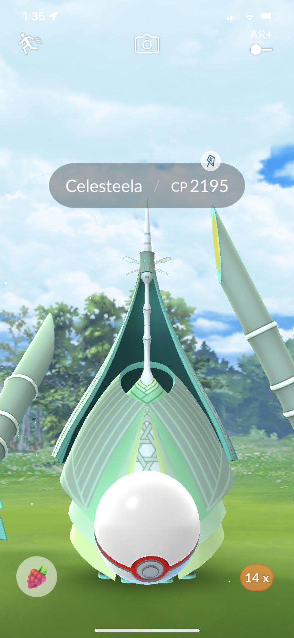 Pokémon GO Hub on Twitter: "Celesteela is a seriously big Raid Boss. No Beast Balls, so capture ...