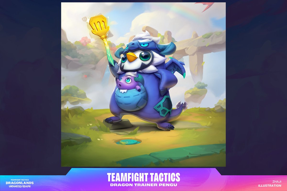 Jumaralo Hex on Twitter: "Dragon Trainer Pengu Lvl 2 & Prancie Artworks - Teamfight Tactics ...