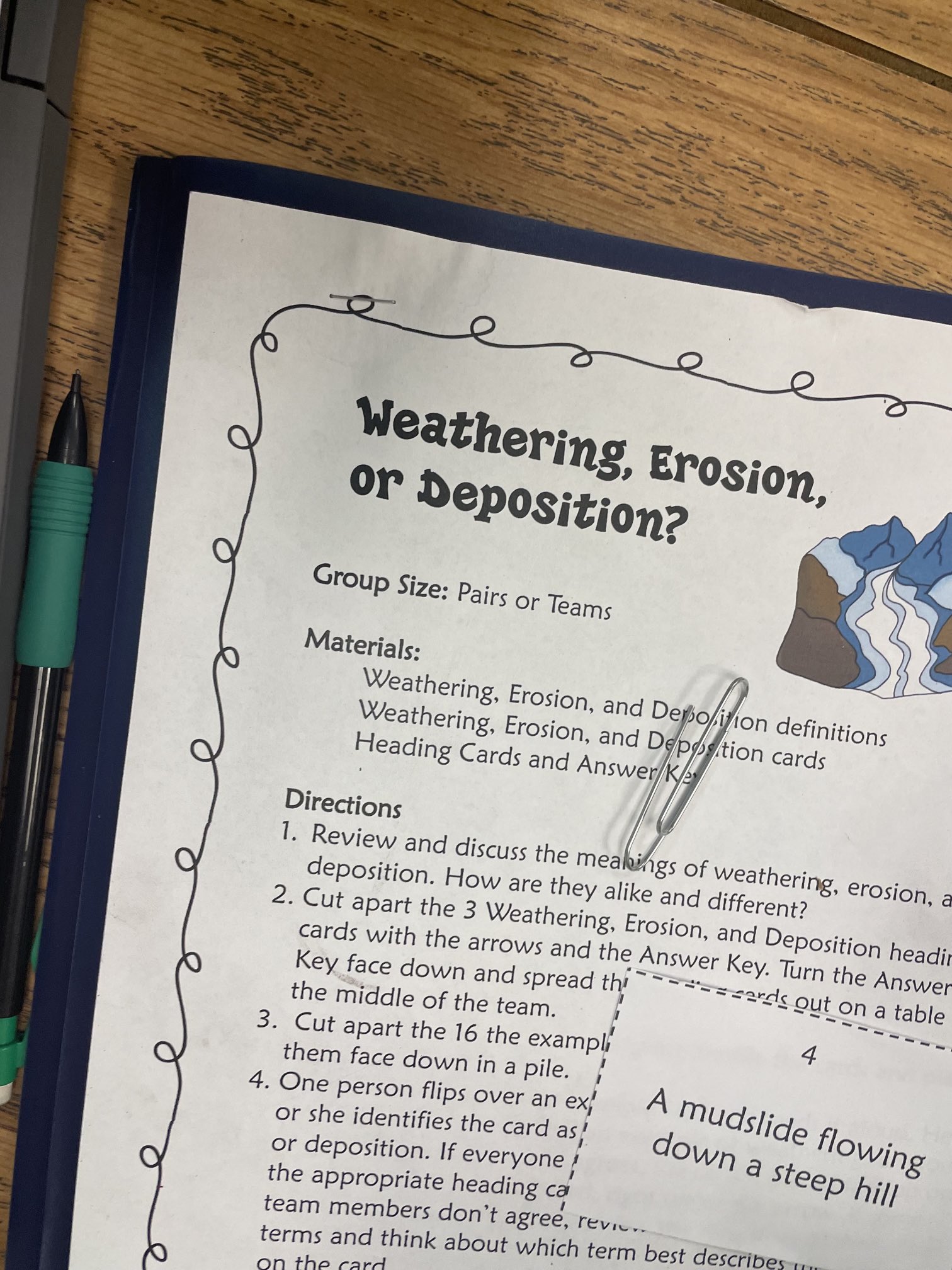 Weathering Erosion And Deposition Anchor Chart Doodle Latest To Learn