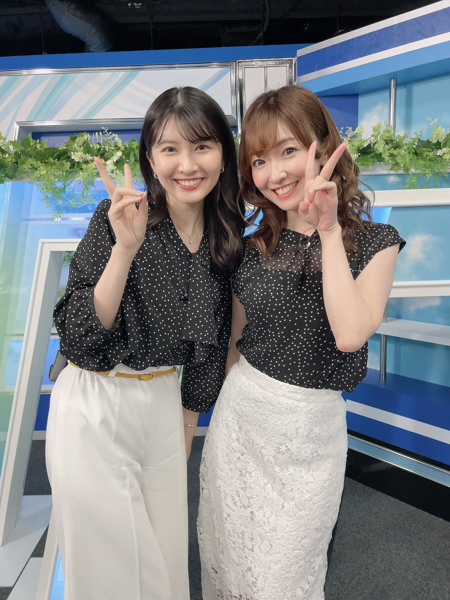 駒木結衣 On Twitter 今日はさやねさんとお揃いでした ︎ 季節の変わり目は服装選びに迷いますね。 上手に調節しましょう🍀 Ecv9wvfd2b