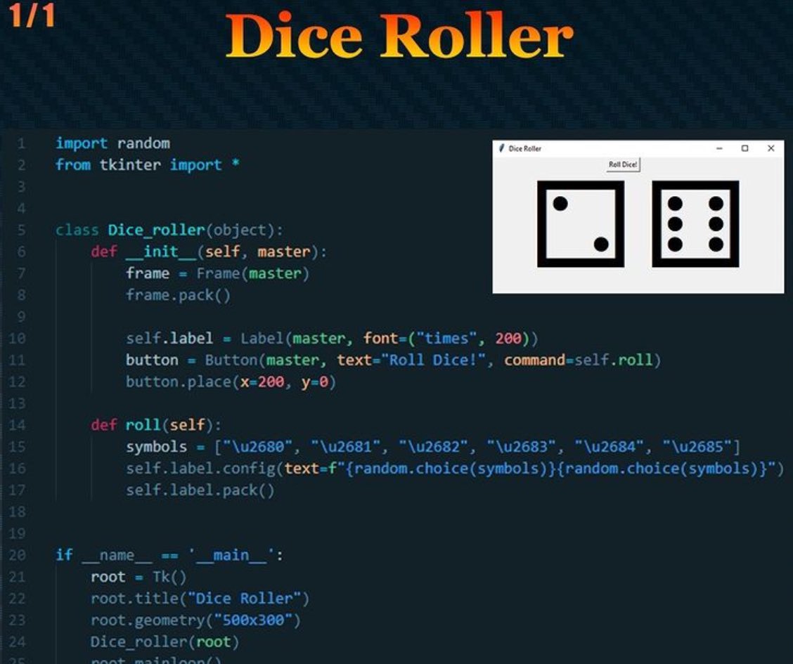 Thepysociety On Twitter Source Code Dice Roller Python Python3 Pysociety