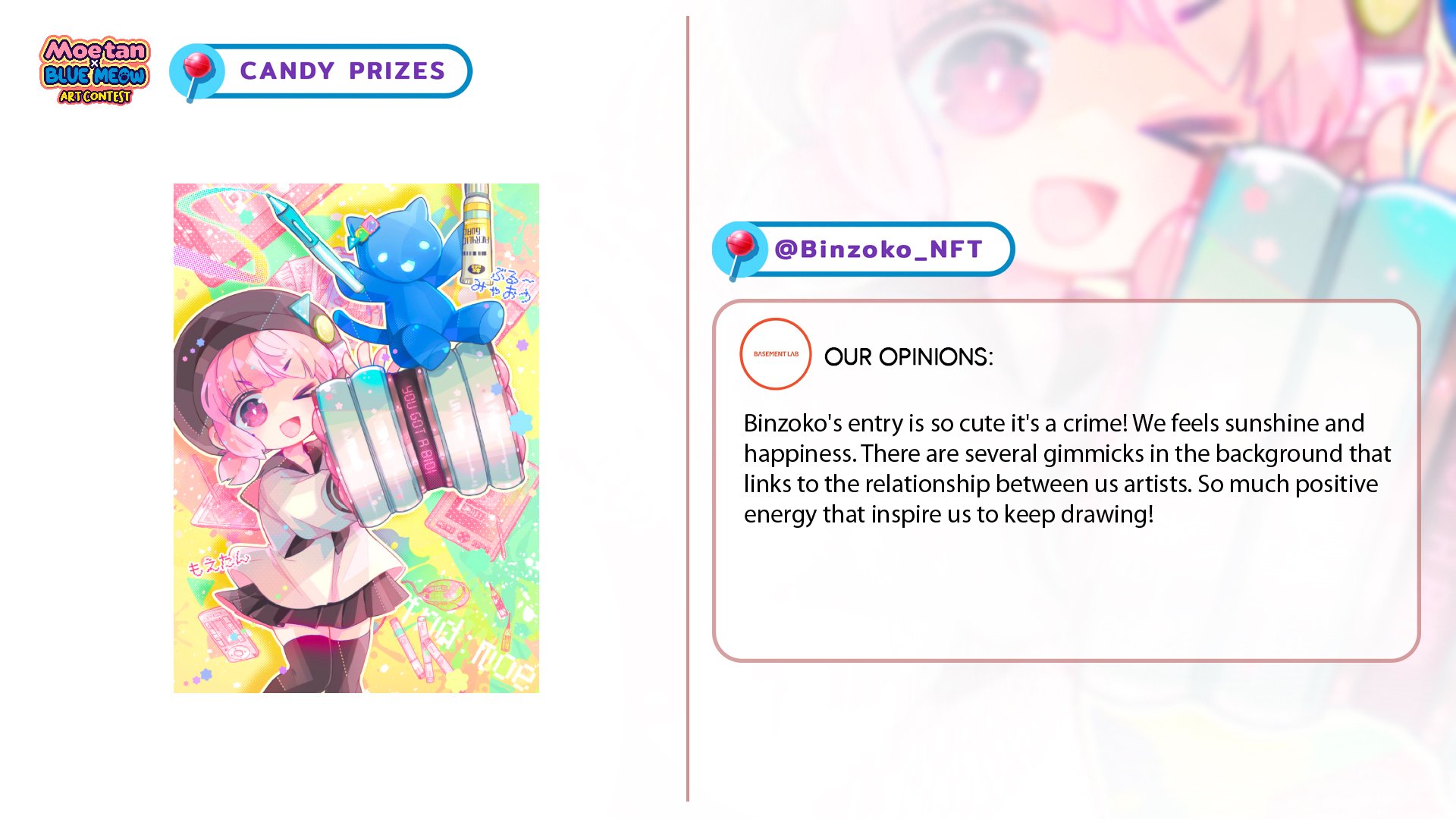 Basement Lab on Twitter: "Candy prize's winner, @Binzoko_NFT 🍭 https://t.co/5sZ253ZNfu" / Twitter