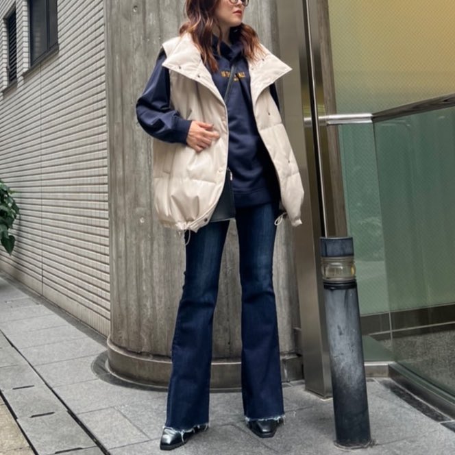 EGOIST on Twitter: "𝗦𝗧𝗔𝗙𝗙 𝗖𝗢𝗗𝗘 着用STAFF 159cm https://t.co/845bkv62iz 🔍フェイクレザー中綿ベスト price ¥7,990 ...