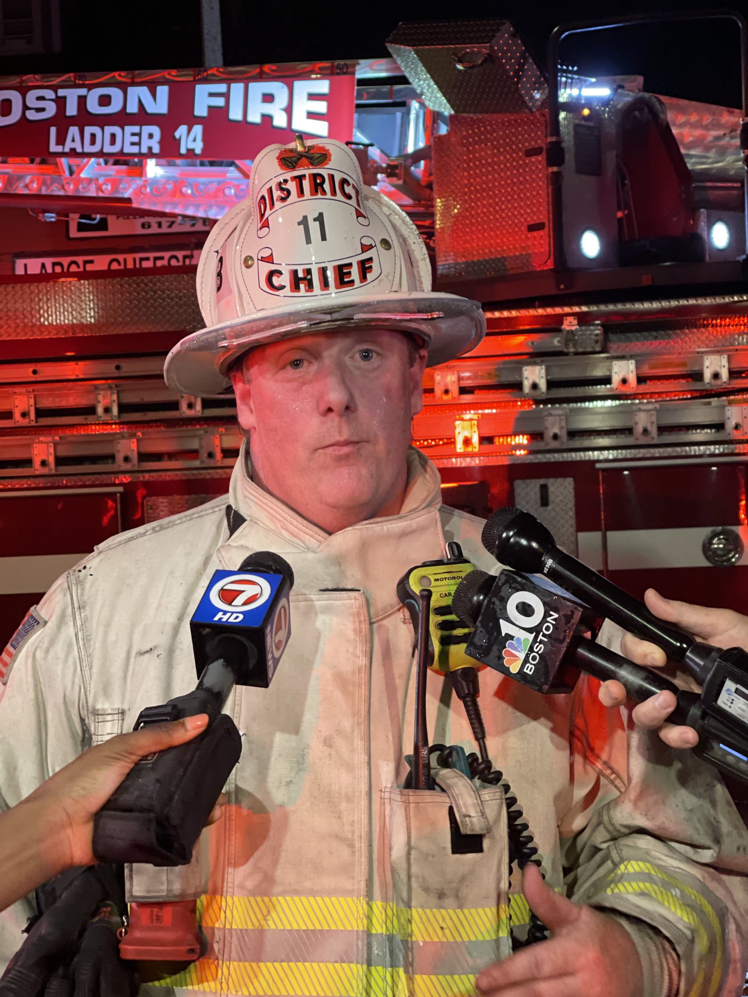 Boston Fire Captains Helmet 4 Alarm Eastie Blaze Injures 5; 21 Left