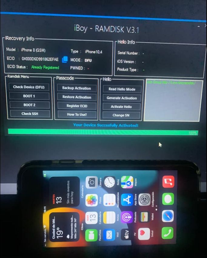 iGh0sT on Twitter: "Free iBoy ios 15 Ramdisk Tool Free For Life Only Register ECID Sign up for ...