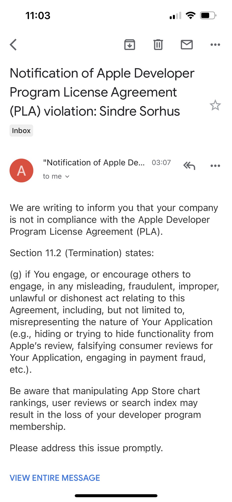 Sindre Sorhus on Twitter: "Does anyone know what this is about? What do I do? I obviously haven ...