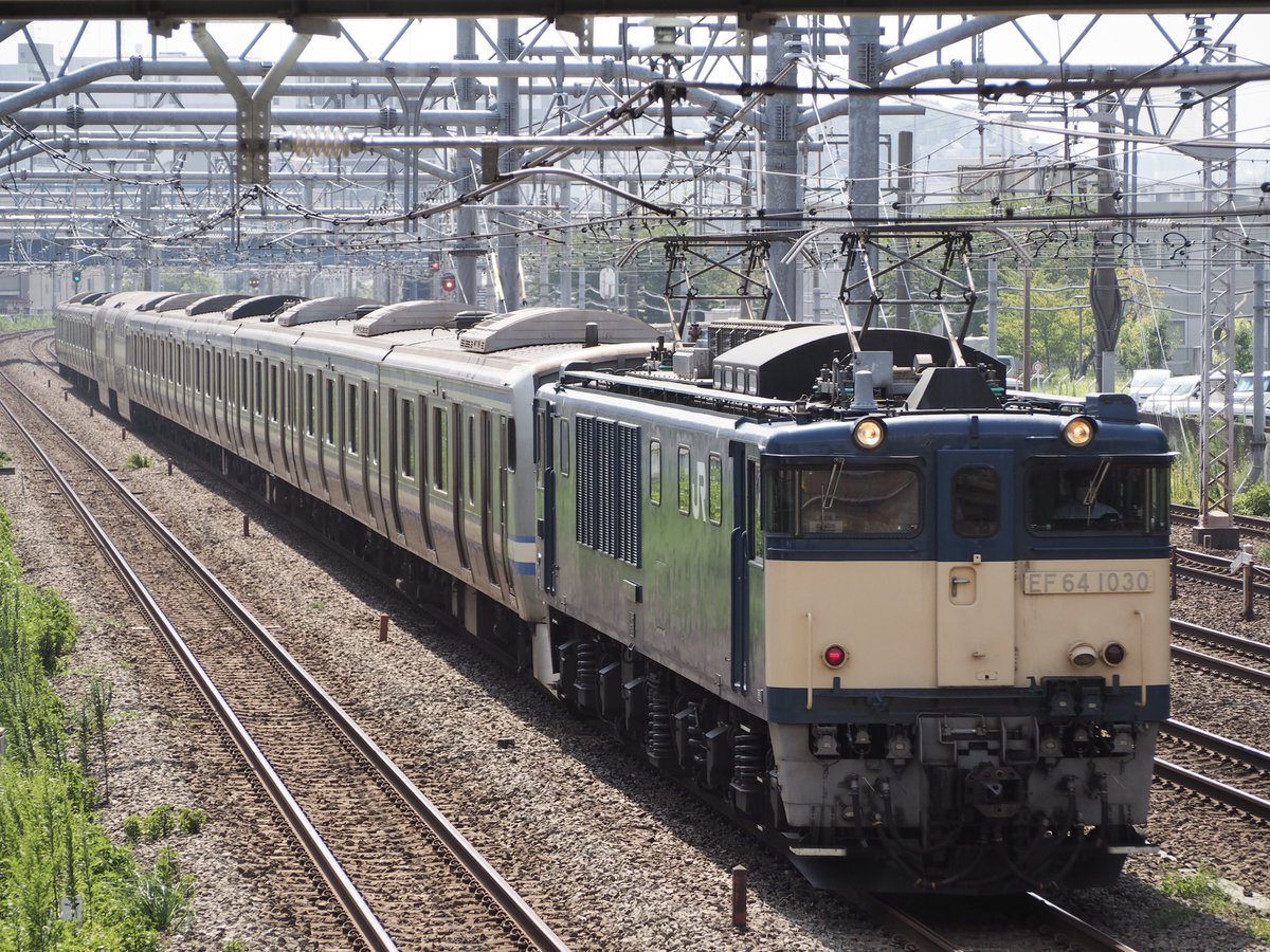 ゆう on Twitter: "2022.9.14 E217系Y6編成 廃車回送撮影 @平沼橋 EF64-1030+E217系Y6編成 E217系廃車回送無事通過です。 入換灯つけっぱなしでの ...